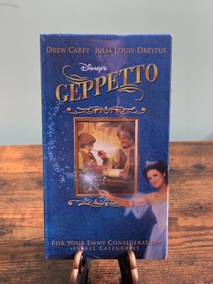 New Disney Geppetto 2000 Sealed FYC VHS Screener Drew Carey Julia Louis Dreyfus | eBay