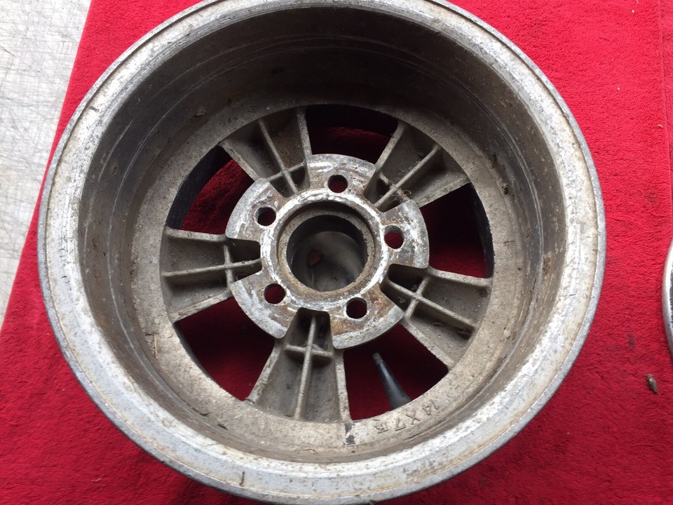 Vintage 1960’s Keystone 14 X 7 5 Spoke Aluminum Wheels Pair Hot Rod Rat ...