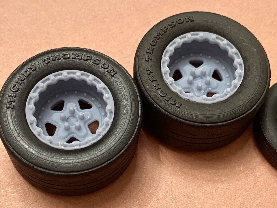 Resin 17/15 Scale inch Weld Pro Star Drag Wheels With Cheater Slicks 1/ ...