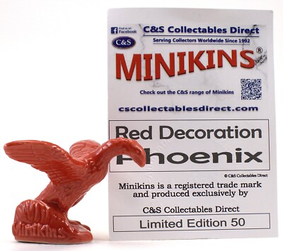 RED PHOENIX MINIKIN LIMITED EDITION 50 WITH COA C&S COLLECTABLES DIRECT ...