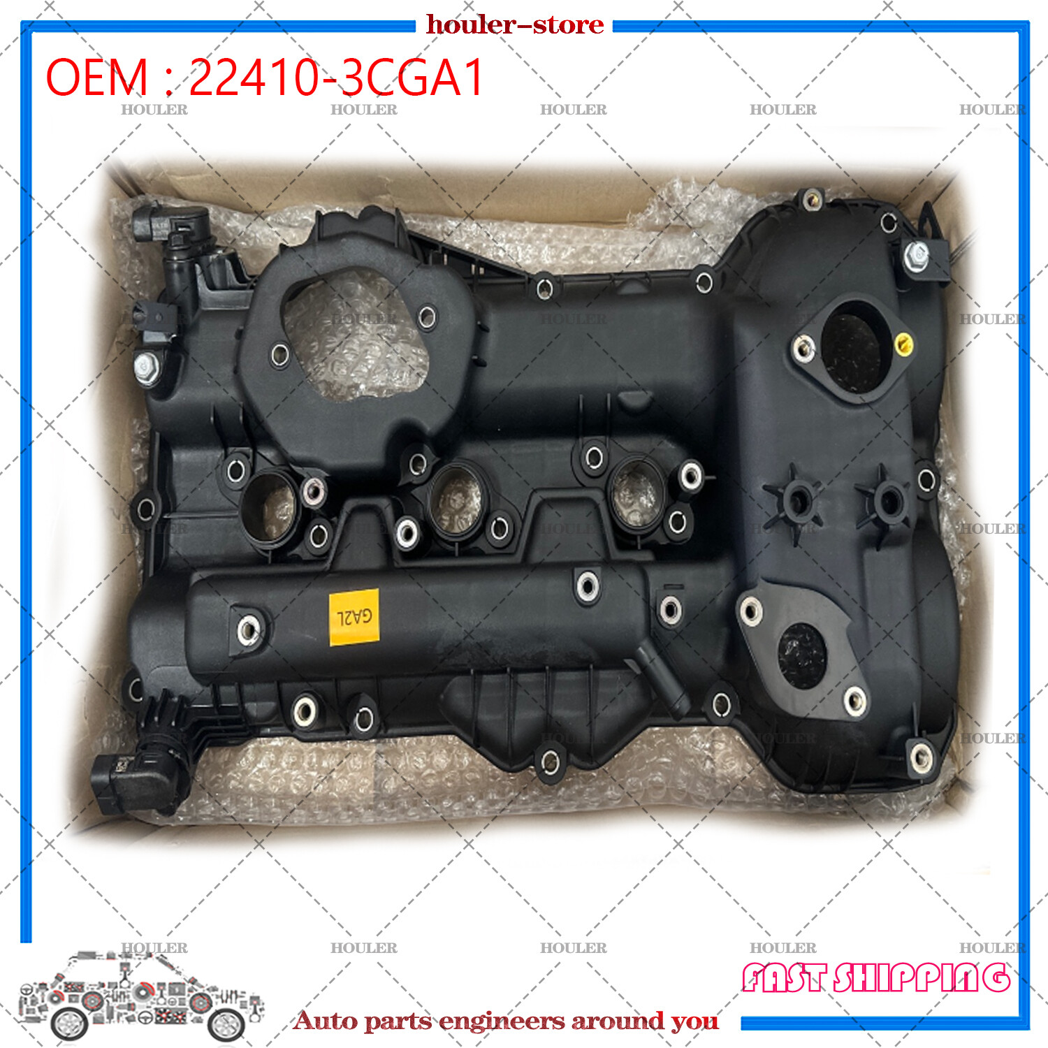 12-14 GENESIS 3.8L V6 LEFT LH SIDE ENGINE CYLINDER HEAD VALVE COVER ...