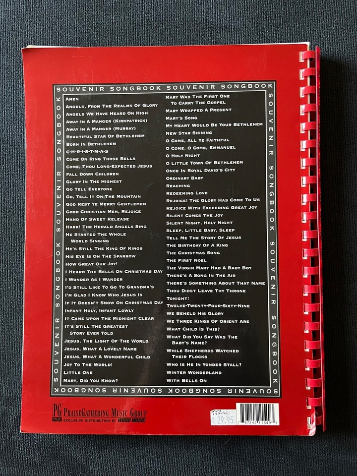Bill Gaither Homecoming Souvenir Songbook Christmas, Collector's ...