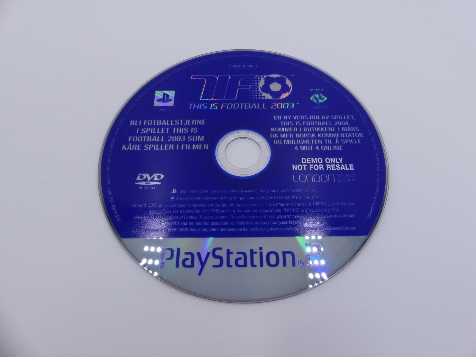 THIS IS FOOTBALL 2003 TIF DEMO SONY PLAYSTATION 2 PS2 PAL | eBay