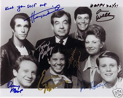 HAPPY DAYS CAST AUTOGRAPH SIGNED PP PHOTO POSTER 3 | eBay UK
