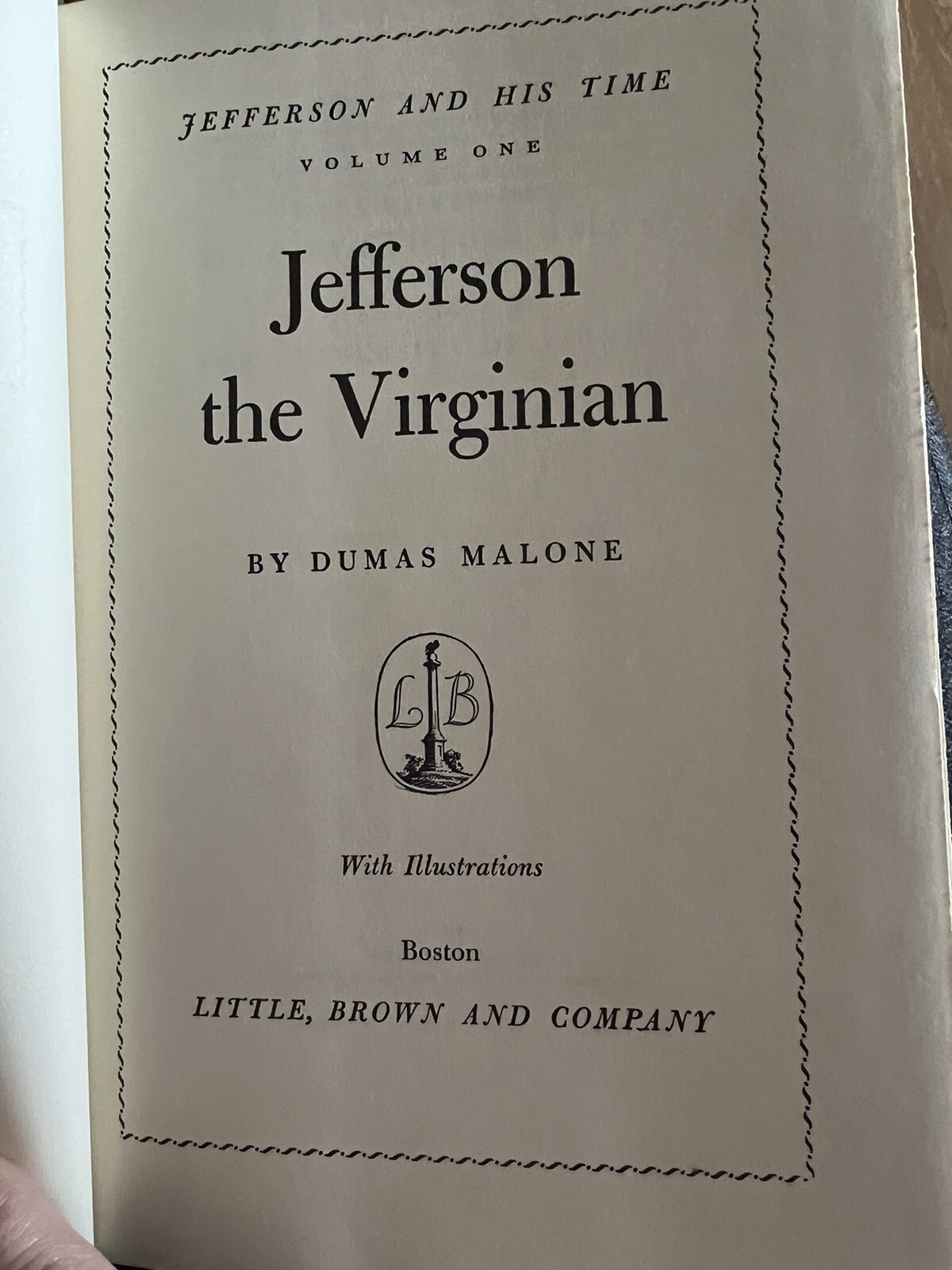 6 Volume Series, Thomas Jefferson set of 6, by Dumas Malone, Hardback ...