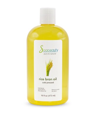 Rice Bran Oil Cold Pressed 100% Pure & Natural 16 fl oz by Soapeauty | eBay