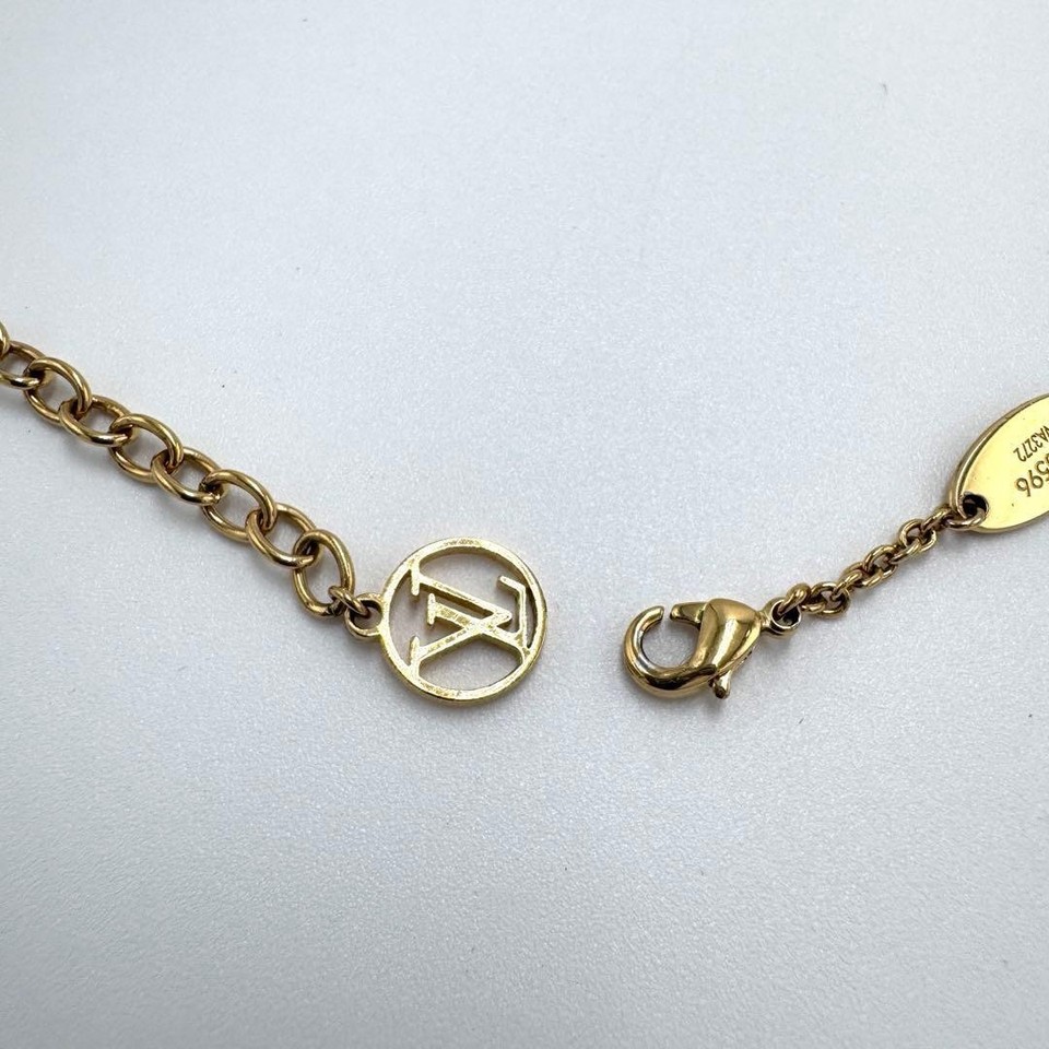 Louis Vuitton Iconic Necklace M00596 Gold Pendant Accessory Jewelry for ...