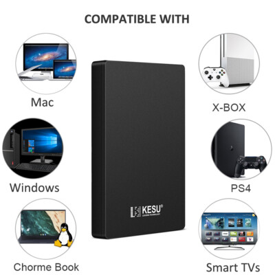 External Hard Disk Drive USB 3.0 Portable 750GB 1TB 2TB Memory ...
