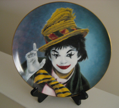 JON HELLAND CELEBRITY CLOWNS COLLECTOR PLATE - JUDY GARLAND - GD USED ...
