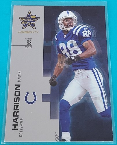 2007 Leaf Rookies & Stars Longevity #82 Marvin Harrison Colts Football ...