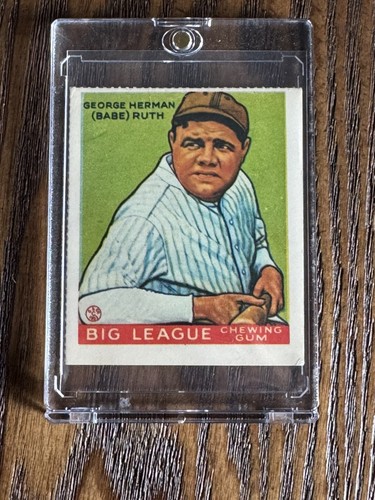BABE RUTH NEW YORK YANKEES 1933 GOUDEY #181 REPRINT BASEBALL CARD IN ...