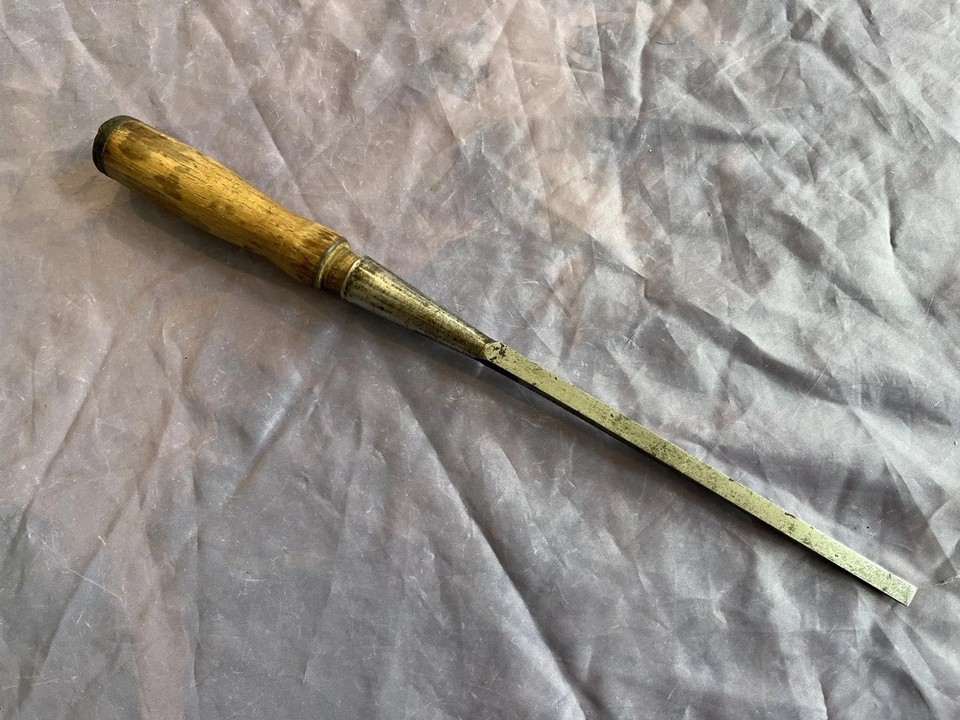 VINTAGE SARGENT 1/4” WIDE MORTISE SOCKET CHISEL W BEVEL SIDES - SHARP ...