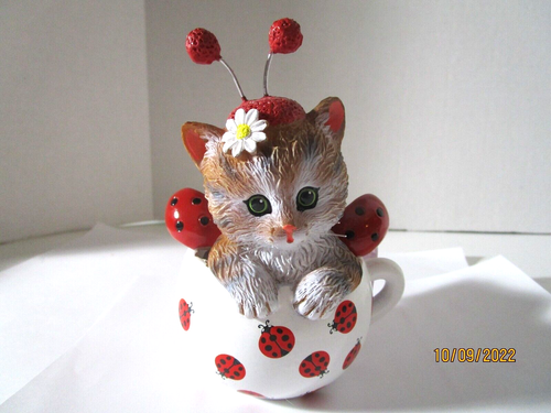 Cat Ladybug Figurine Cute as a Bug 8951C Cups of Affection 2012 | eBay