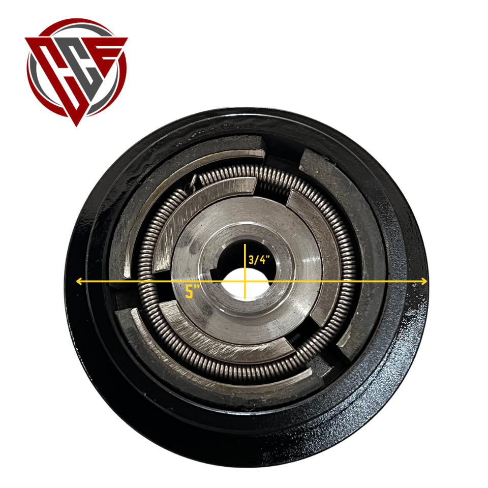Compactor Centrifugal Clutch 1/2" V Belt Drive 3/4" Bore Heavy Duty ...