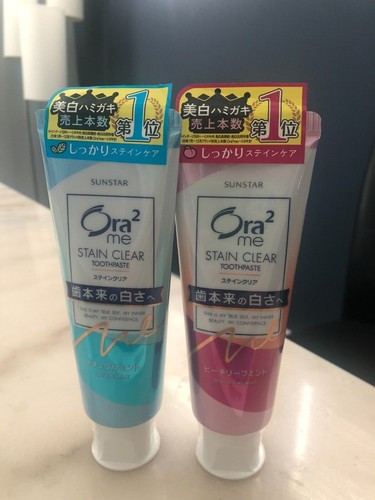 SUNSTAR ORA2 Stain Clear Toothpaste Any 2 Flavor from White Tea & Peach ...