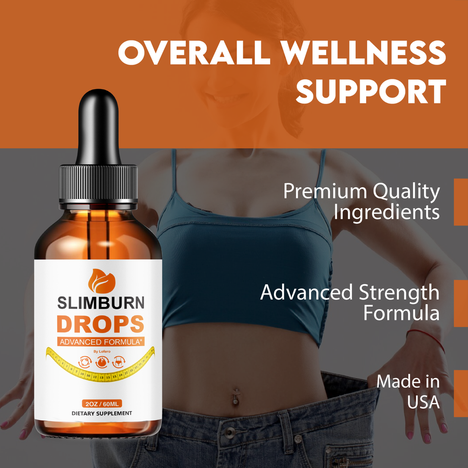 (5 Pack) SlimBurn Drops For Weight Loss, Slim Burn Liquid Supplement ...