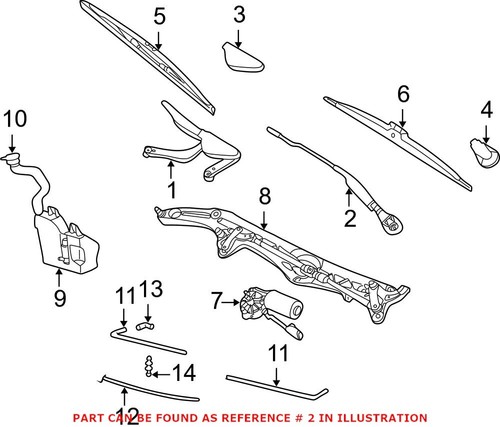 Genuine BMW OEM 61617208691 Wiper Arm Left for sale online | eBay