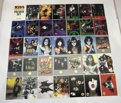 Kiss Collector Cards Promo & Set Lot Of 35 Rare Unstamped Foils Etc. CV ...