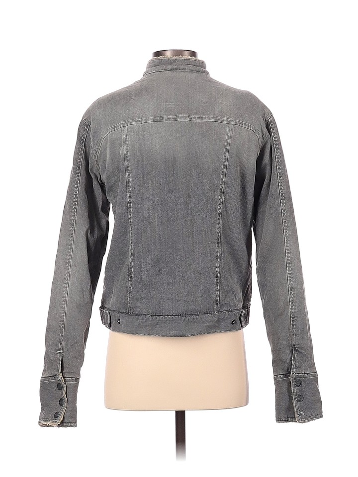 Ruff Hewn Women Gray Denim Jacket S | eBay