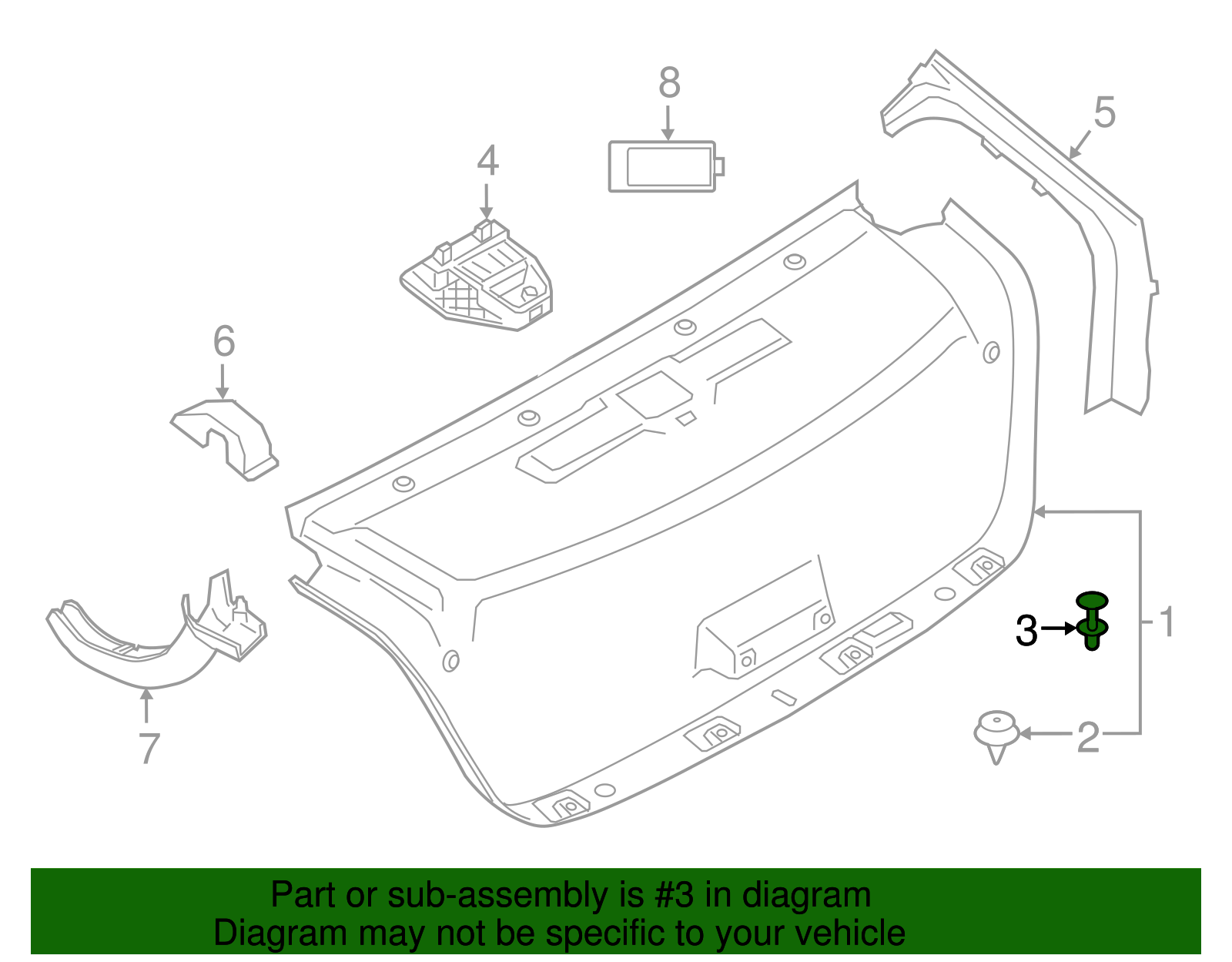 BMW 07147136172 Genuine OEM Trunk Lid Trim Rivet for sale online | eBay