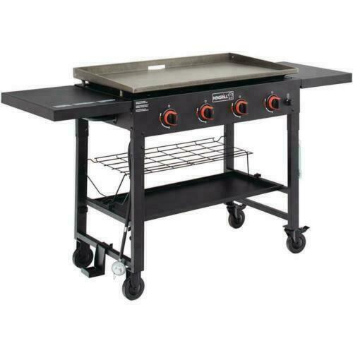 Nexgrill 7200786 4-Burner Propane Gas Grill with Griddle Top - Black ...