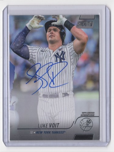 -2022 Topps Stadium Club Autograph Luke Voit New York Yankees #SCBA-LV ...