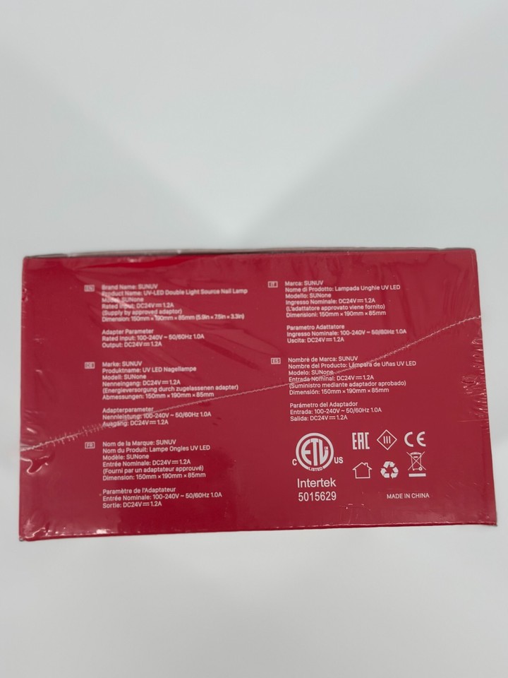 SUNUV Model SUN1 2-in-1 LED/UV Nail SUNone Lamp White Manicure Small ...