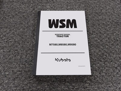 Kubota M7580 M8580 M9580 Tractor Shop Service Repair Manual xz | eBay