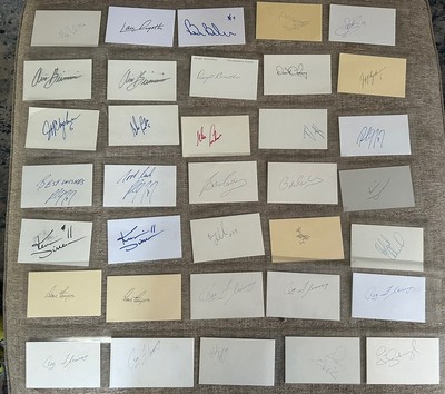 (137) Philadelphia Flyers Signed Auto Autograph Hockey Index Card Lot ...