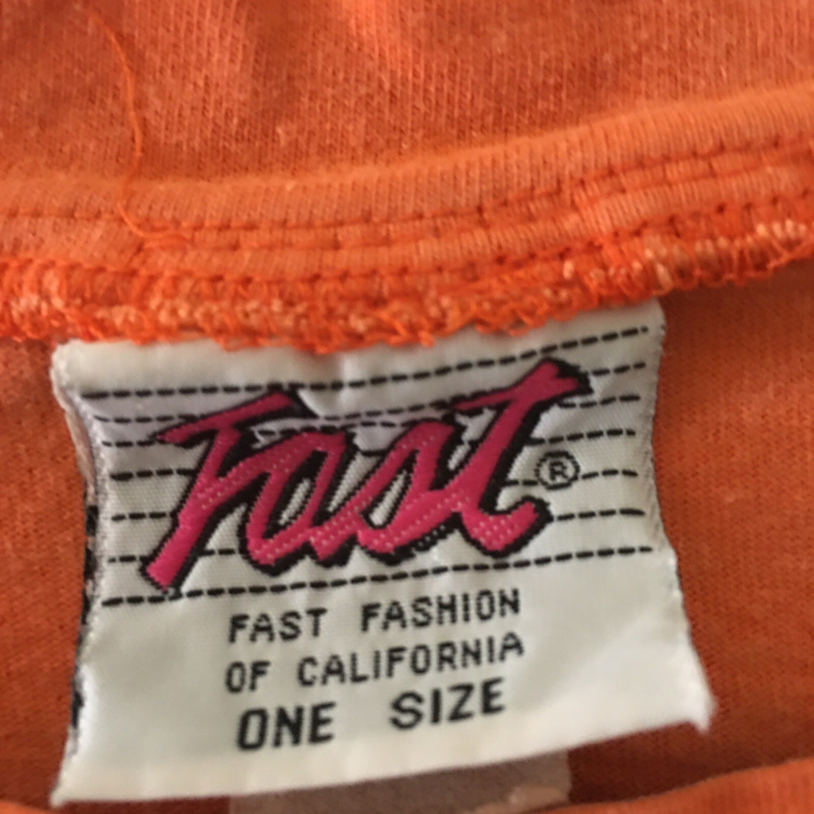 90's Vintage FAST Fashion of California, Graphic T-Sh… - Gem