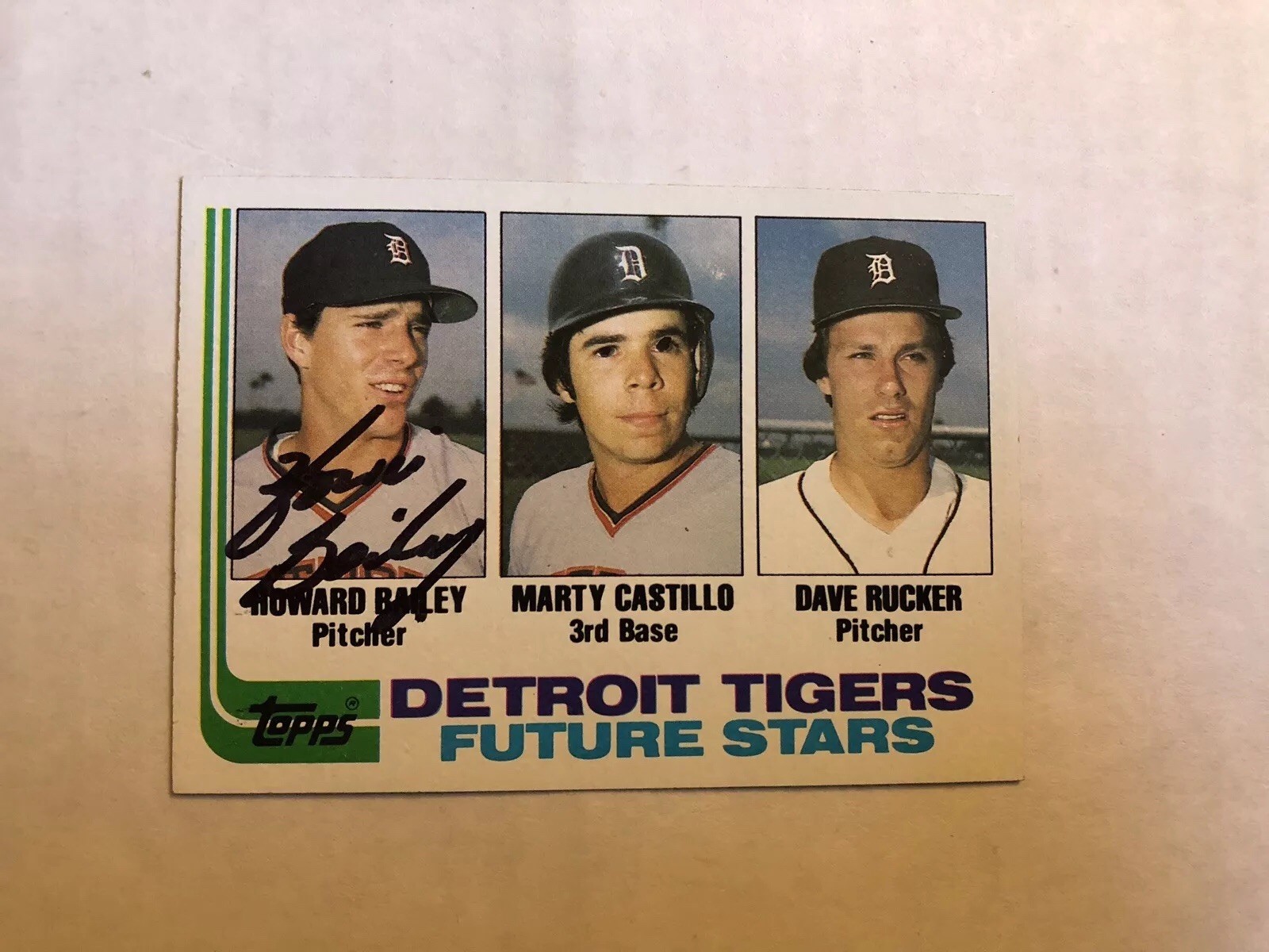 Howard Bailey Signed 1982 Detroit Tigers Card # 261 | eBay