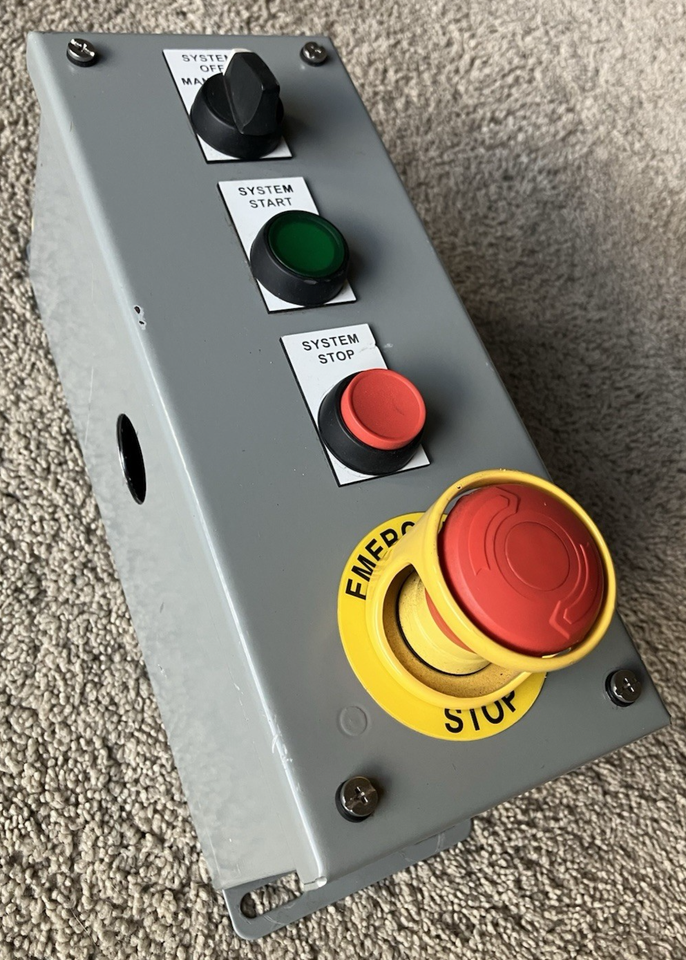Allen Bradley 4 Hole Enclosure Run Jog Stop Estop SCE | eBay