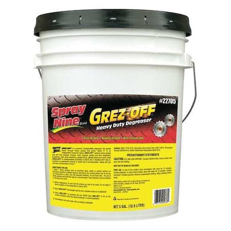 Spray Nine 22705 Degreaser, 5 Gal Pail, Liquid, Clear Orange ...