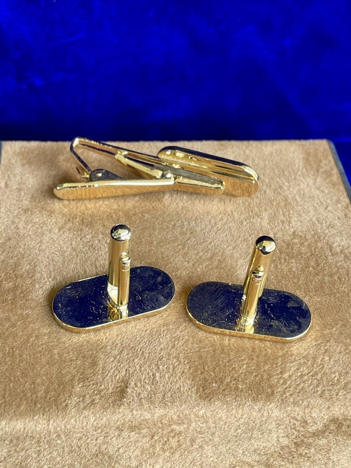 Cartier Lighter Tie Clip Cufflinks New Old Stock Condition Vintage Cufflinks Box | eBay