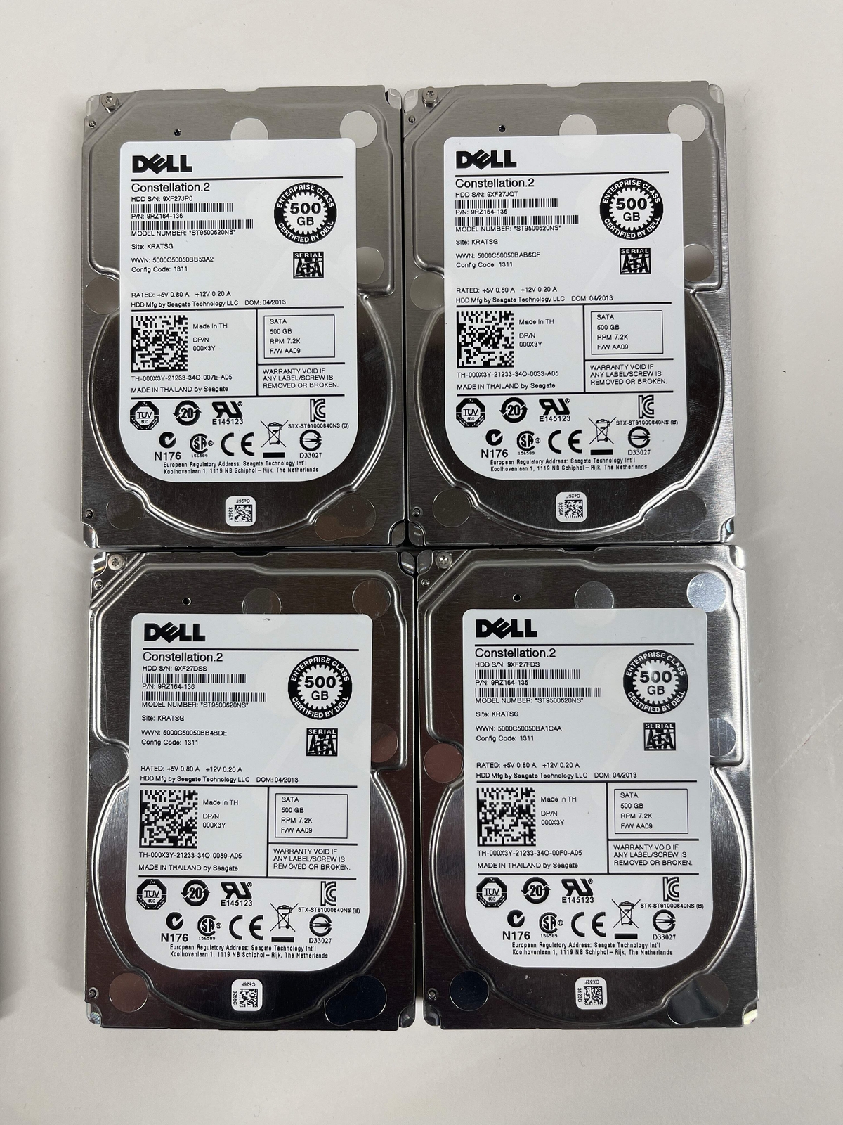 Dell 0WF12F Constellation.2 500GB 7.2K 2.5" SATA Hard Drive ...
