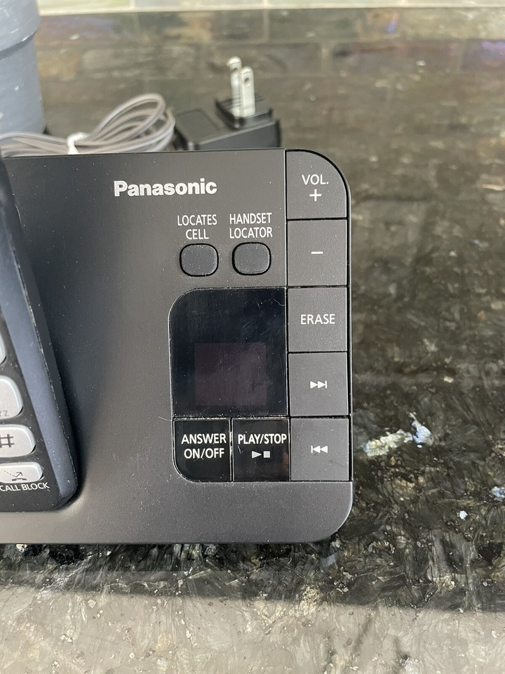 📞 PANASONIC CORDLESS HANDSET PHONE/DIGITAL ANSWERING MACHINE MODEL # KX ...