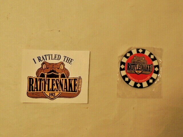 I Rode The RATTLESNAKE Highway 192 sticker decal SMALL plus poker chip ...