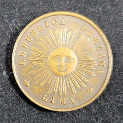 Peru Peruana Lima Medal "INCINERACION DE BILLETES DE BANCO" September ...