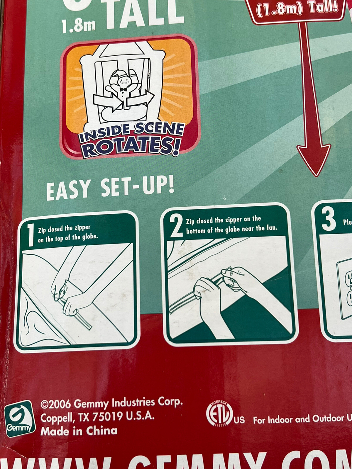 2006 Gemmy 6’ Rotating Gingerbread House LIGHTED Christmas Inflatable ...