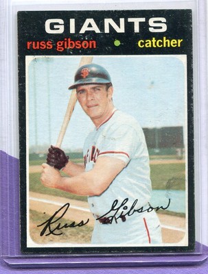 RUSS GIBSON SAN FRANCISCO GIANTS 1971 TOPPS MLB BASEBALL CARD #738 | eBay