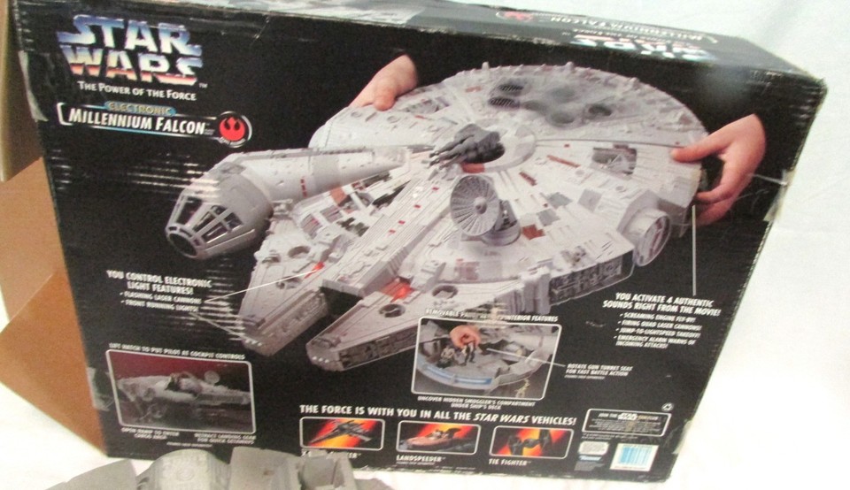 Electronic Millennium Falcon In Original Box, Star Wars, Kenner, 1995 ...