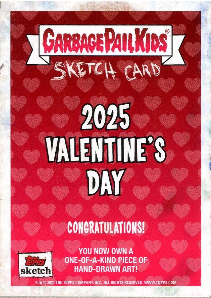 Topps Garbage Pail Kids sketch card Slasher Asher Freddy Chris Meeks 1/1 auto | eBay