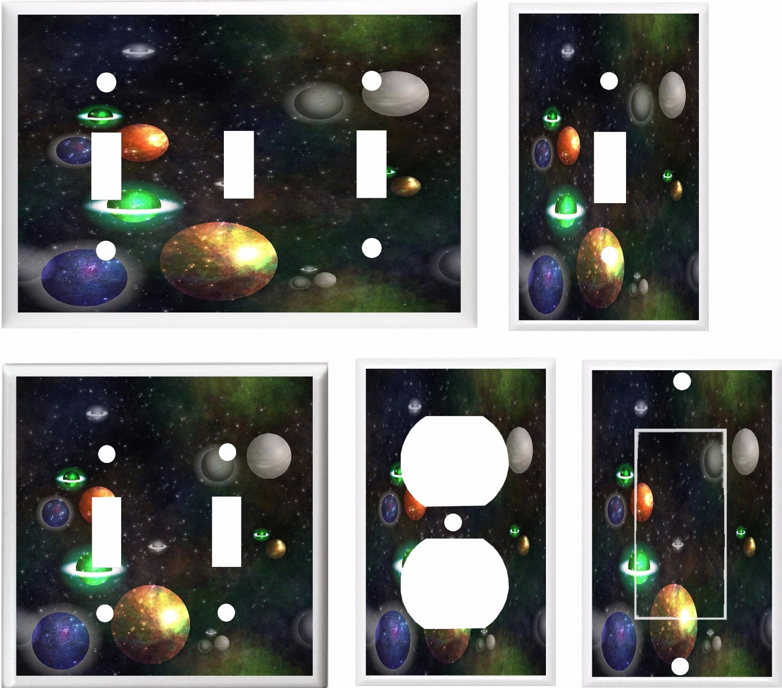 PLANETS SOLAR SYSTEM LIGHT SWITCH COVER PLATE YOU PICK SIZE | eBay