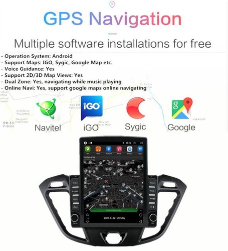 For Ford Transit Tourneo/Custom 13-18 9.7'' GPS WIFI Android 11 Car ...