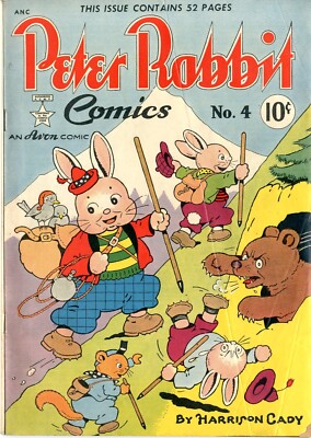 Peter Rabbit # 4 VERY GOOD 1949 Cady, Walling, Curzon stories & art | eBay