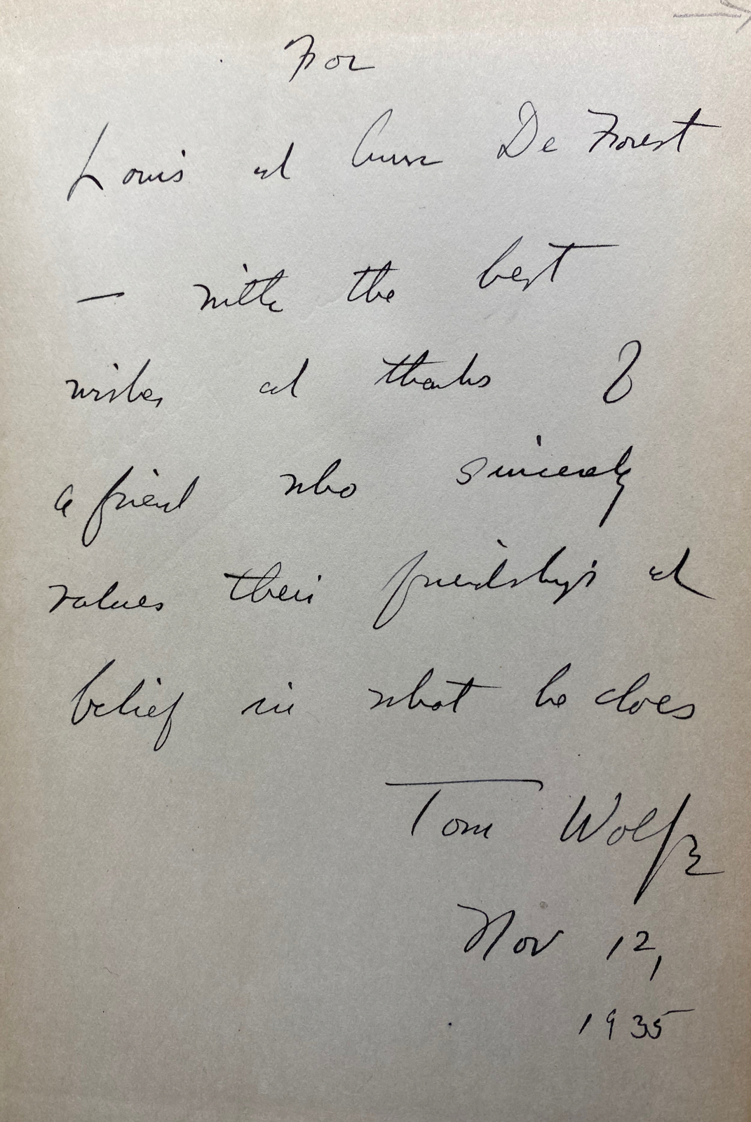 Thomas WOLFE / From Death to Morning Signed 1st Edition 1935 | eBay
