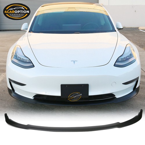 Fits 17-23 Tesla Model 3 RPM Style IKON Style Front Bumper Lip Matte ...