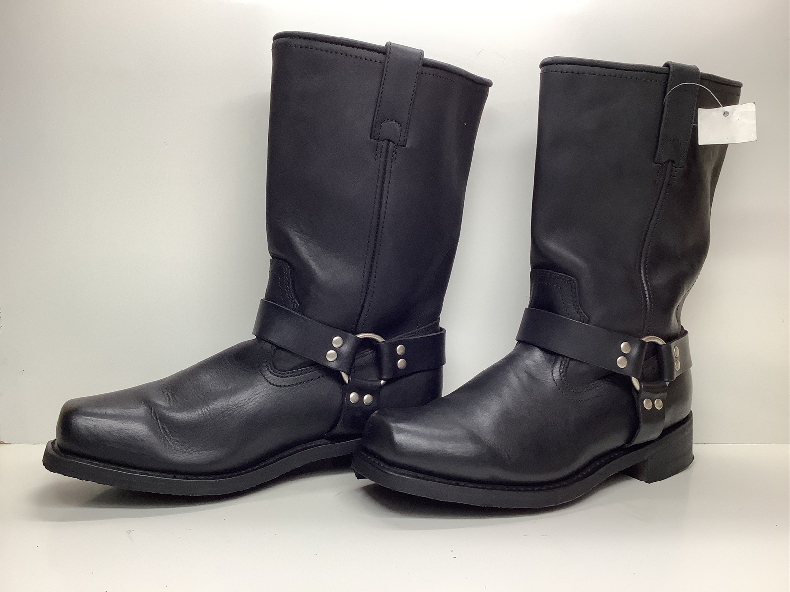 MENS MASTERSON BOOT CO HARNESS MOTORCYCLE SQ TOE BLA… - Gem