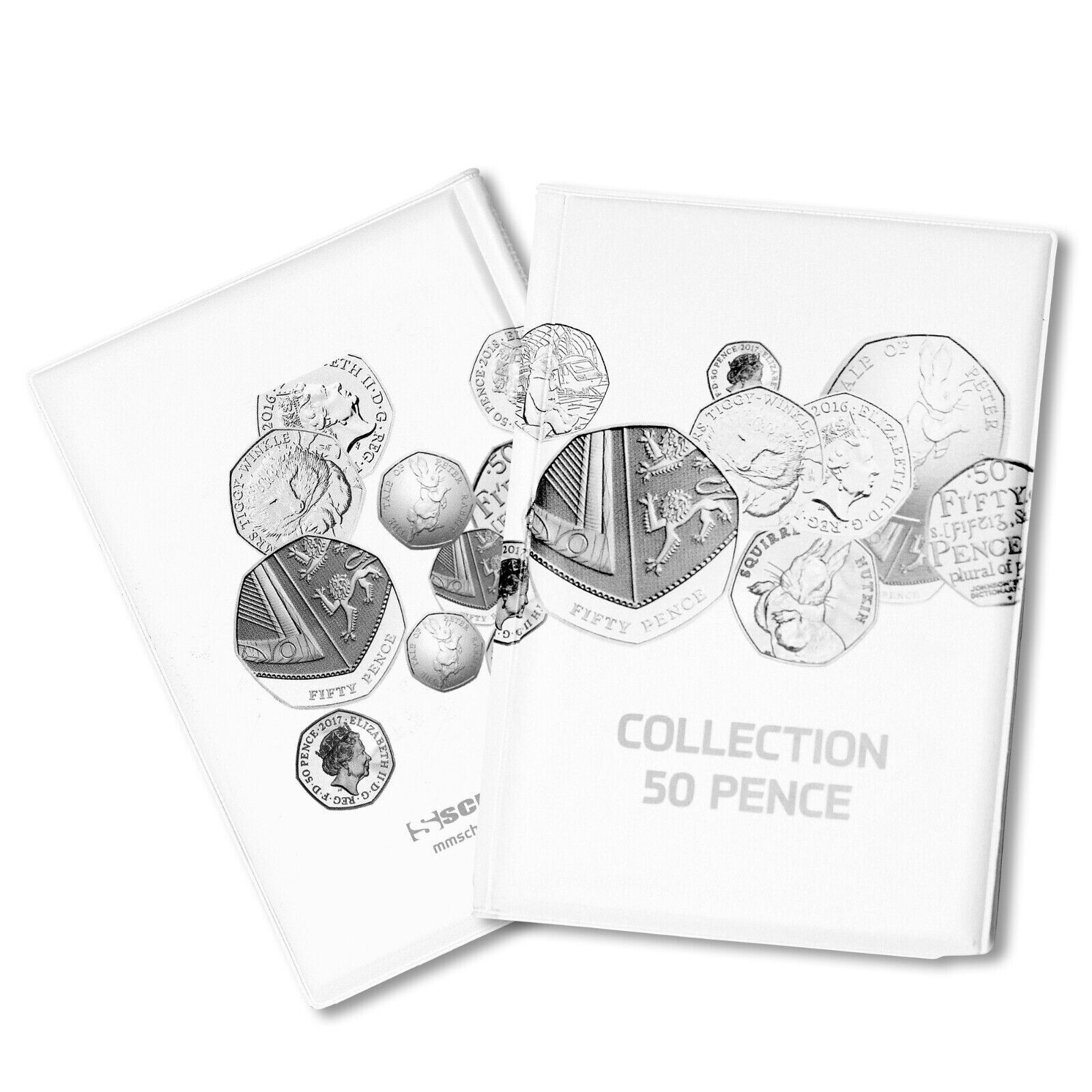 White 50p Schulz Album Coin 96 Spaces Coins Storage Folder Collector £2 ...