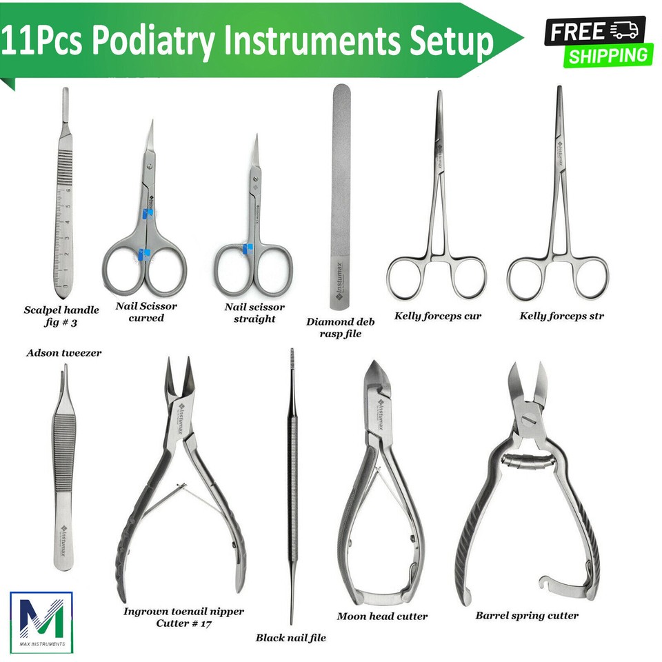 Range Podiatry Nail Surgery Instruments Kit Toenail Removal Ingrown ...